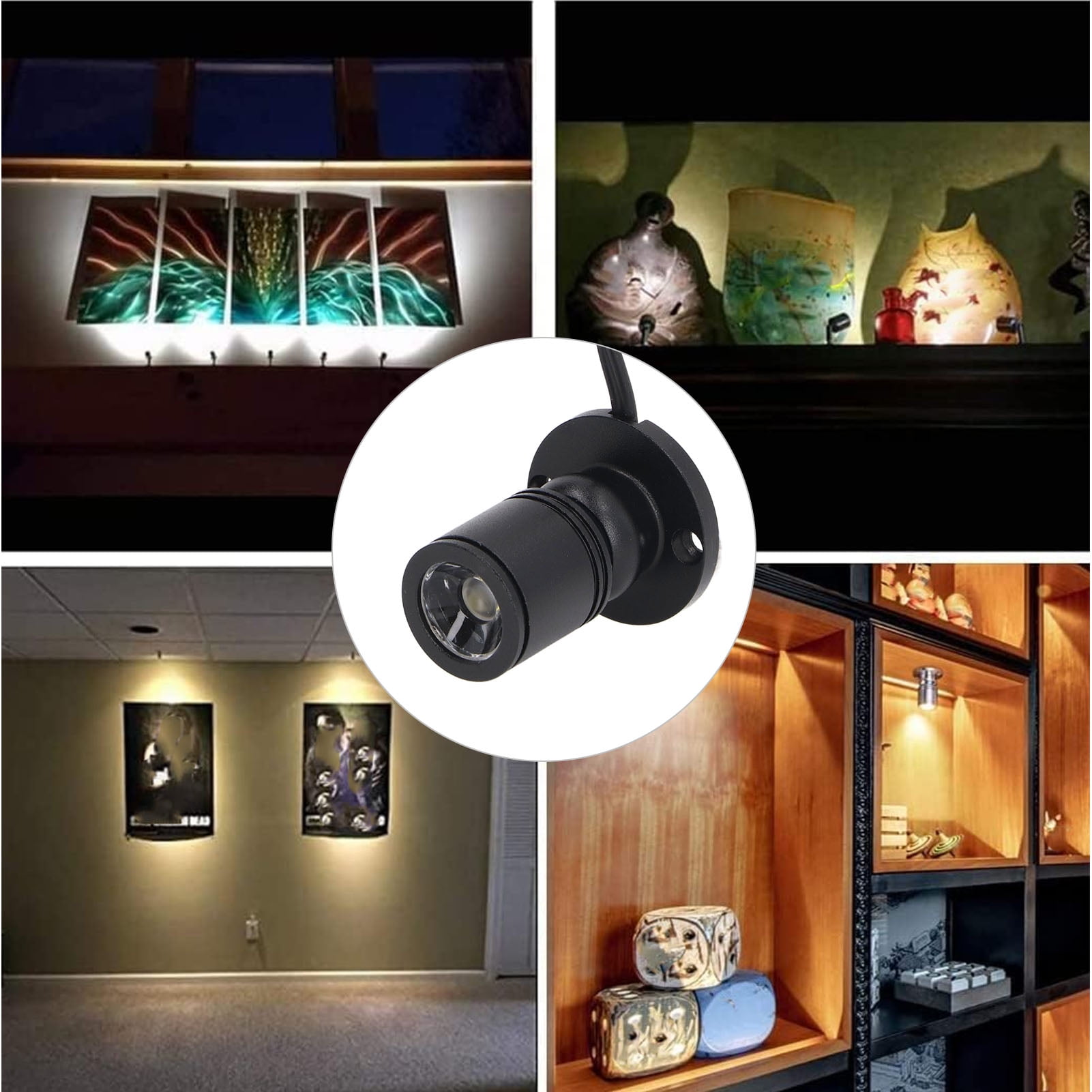 Compact 5V Mini Spotlight W/ Dimmer, Perfect For Jewelry, Art, Home ...