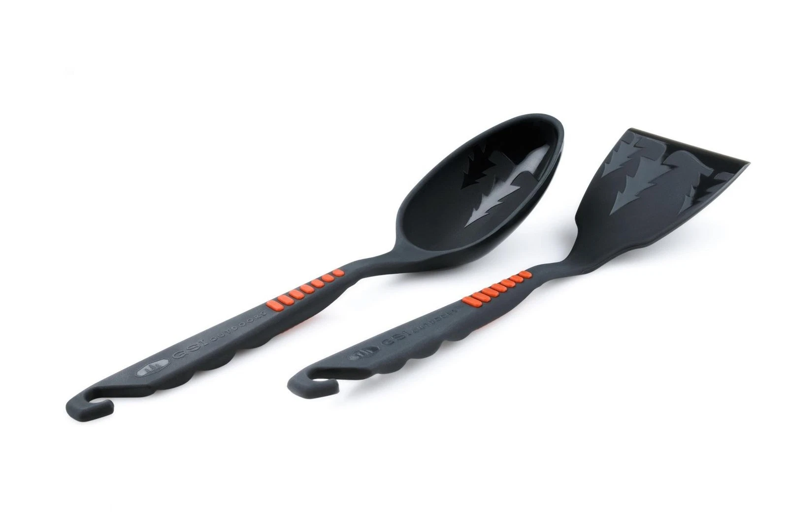 Compact 7.4 Inch Gray Spoon And Spatula Set For Camping And Outdoor ...