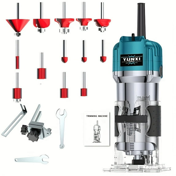 Compact 800W Professional Wood Router with 35000RPM High-Speed Motor ...