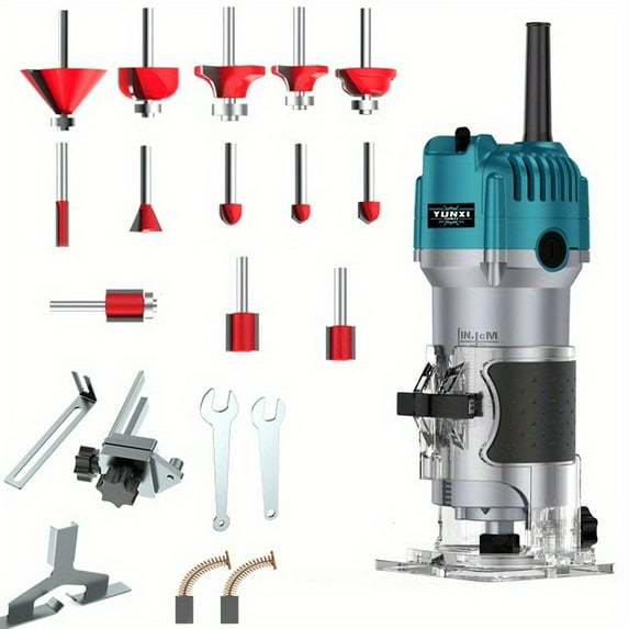 Compact 800W Professional Wood Router with 35000RPM High-Speed Motor ...