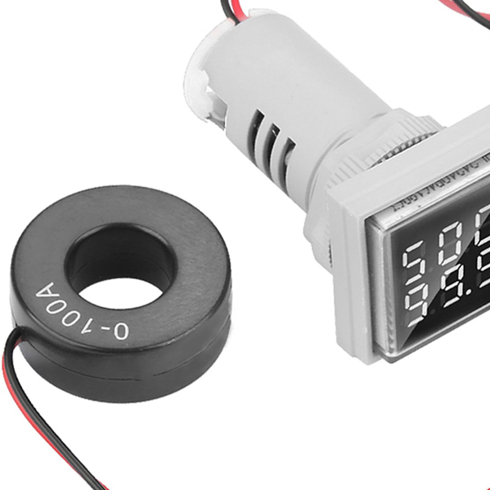 Compact AC Current Voltmeter, 22mm Panel Mount, Wide Range, Reliable ...