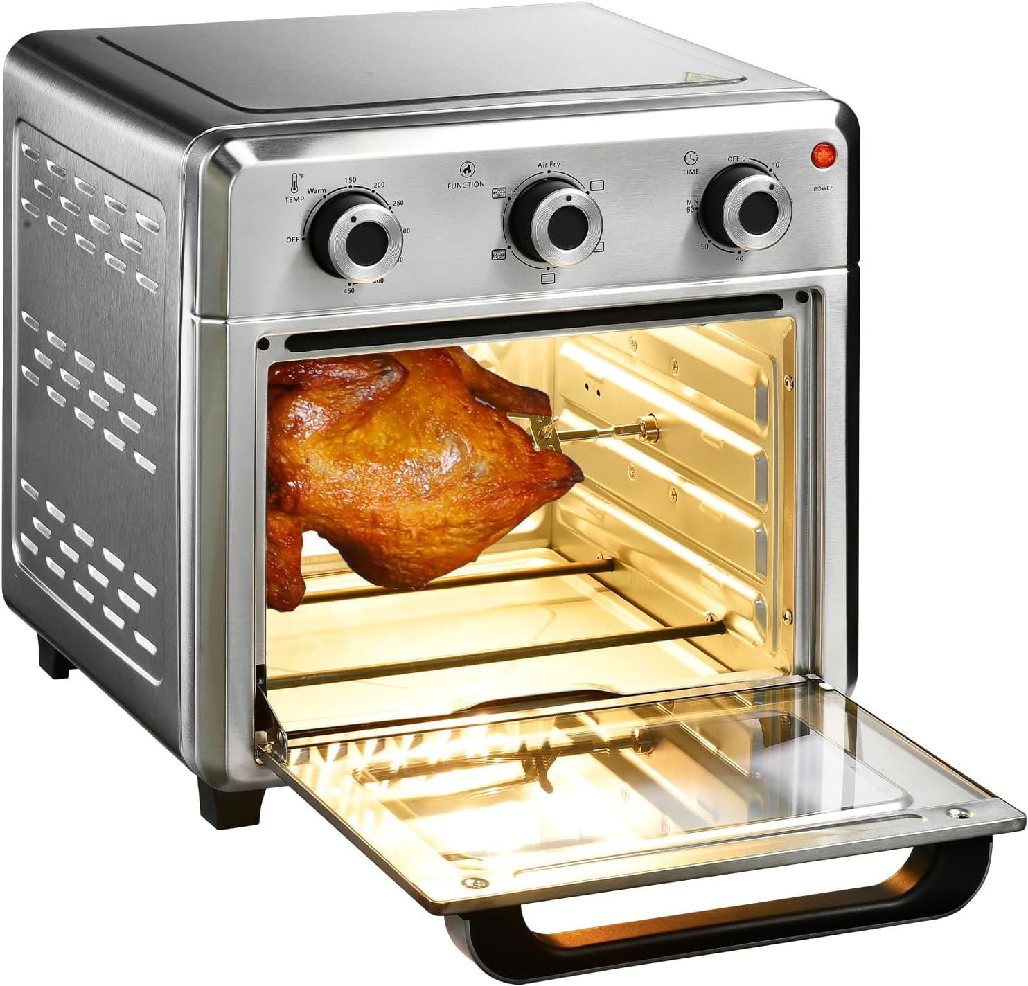 Compact Airfryer Toaster Oven 1400W 21QT with 6-in-1 Multifunctions and ...