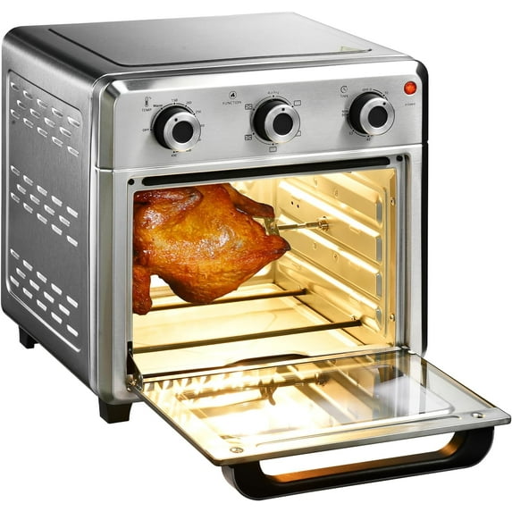 Compact Airfryer Toaster Oven 1400W 21QT with 6-in-1 Multifunctions and ...
