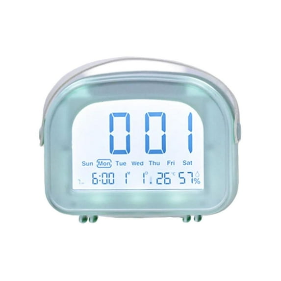 Compact Alarm Clock With Room Thermometers Function LED Digital Display ...