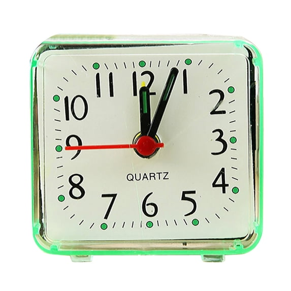 Compact Analog Quartz Alarm Clock with Silent Non-Ticking Sweep ...