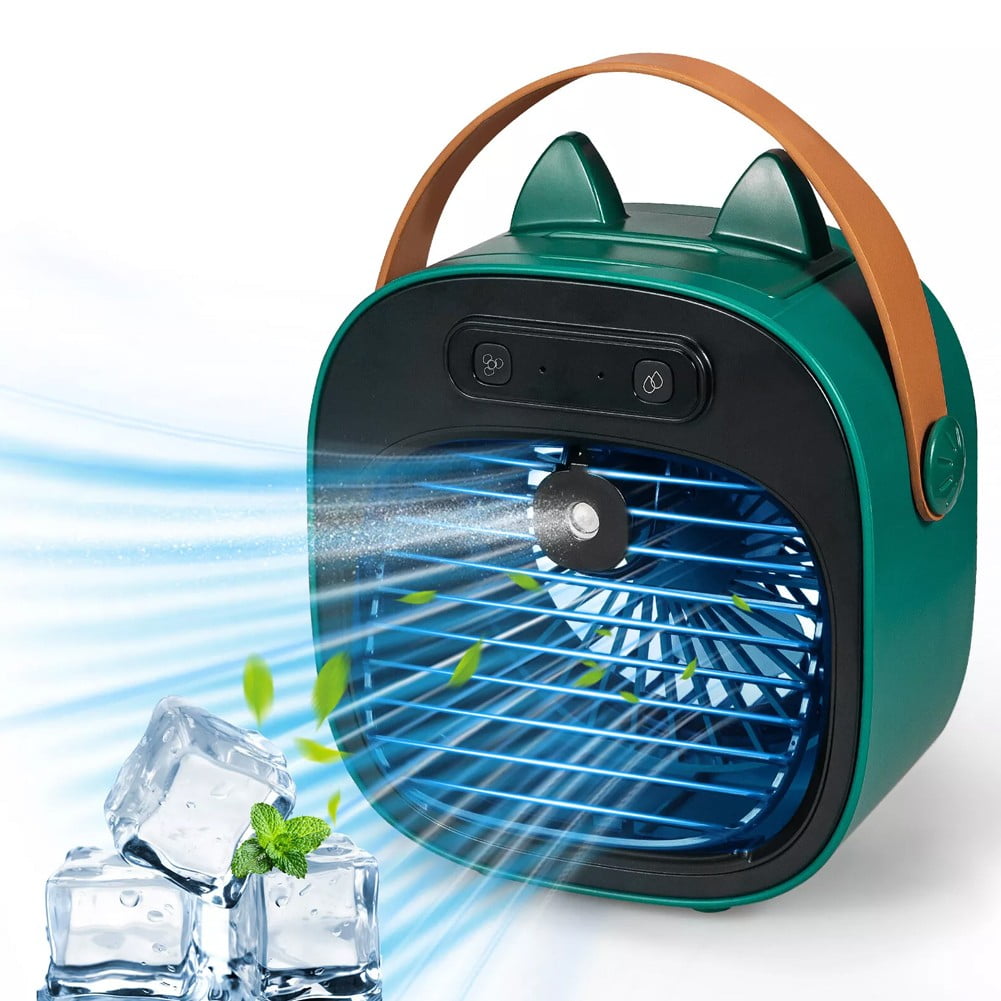 Compact And Portable Air Conditioner Desk Fan Enjoy Cool Breezes ...