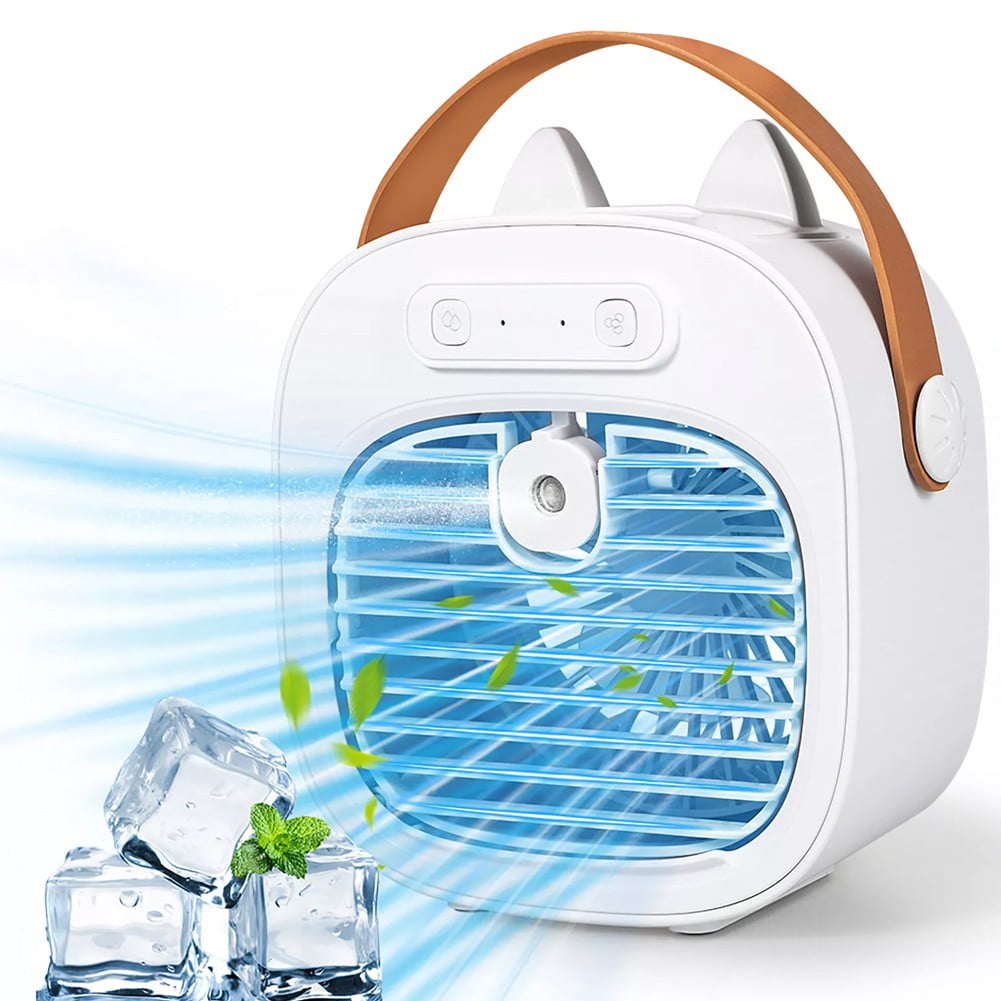 Compact And Portable Air Conditioner Desk Fan Enjoy Cool Breezes ...