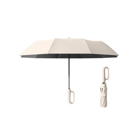 Compact Automatic Umbrella, Creative Ring Buckle Windproof Reinforced ...
