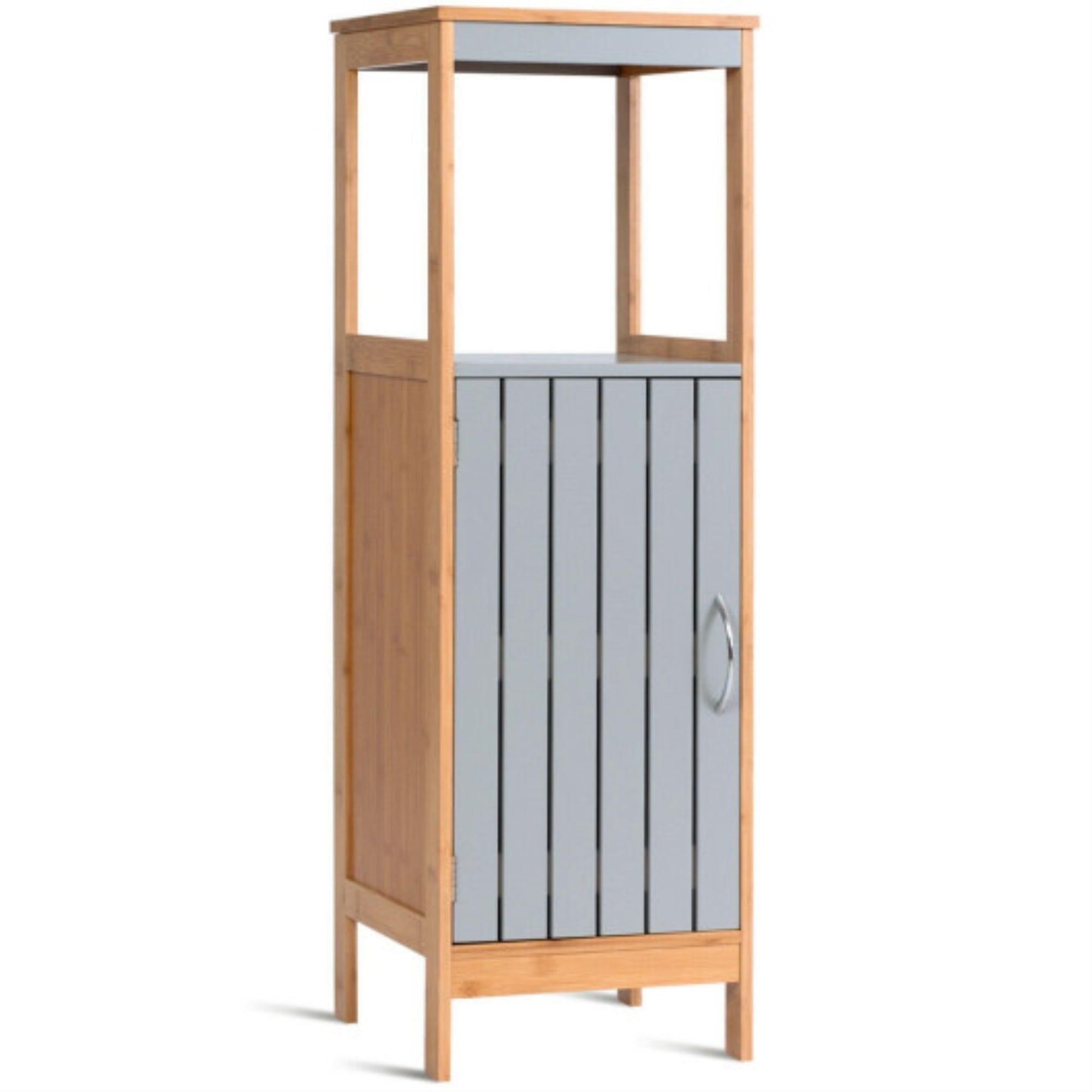 Compact Bamboo Bathroom Cabinet with Ample Storage and Stylish Design ...