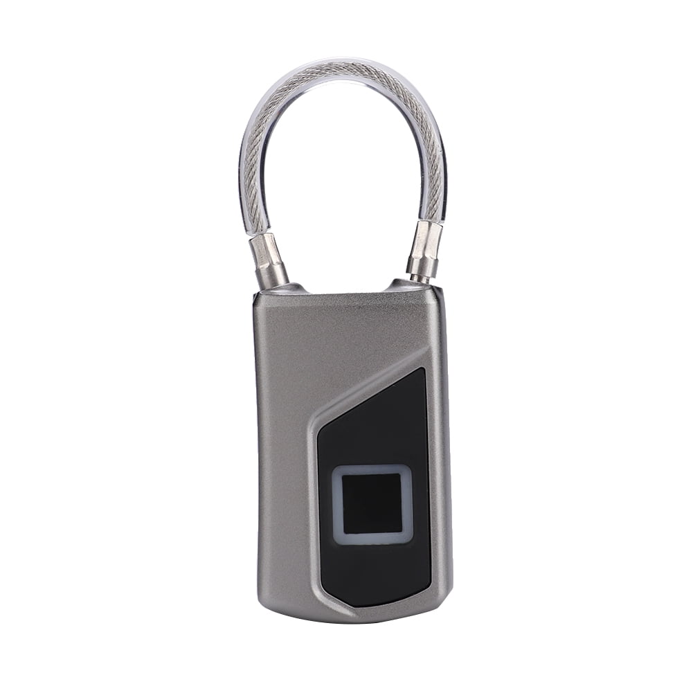 Compact Biometric Padlock, Stainless Steel Lock Beam For Gym Lockers ...