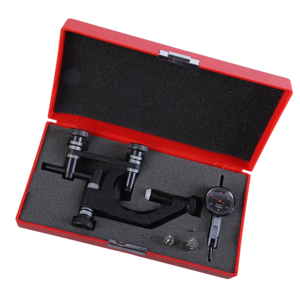 Compact Black Dials Indicator Test Gauges & Holder Easy Carry for ...