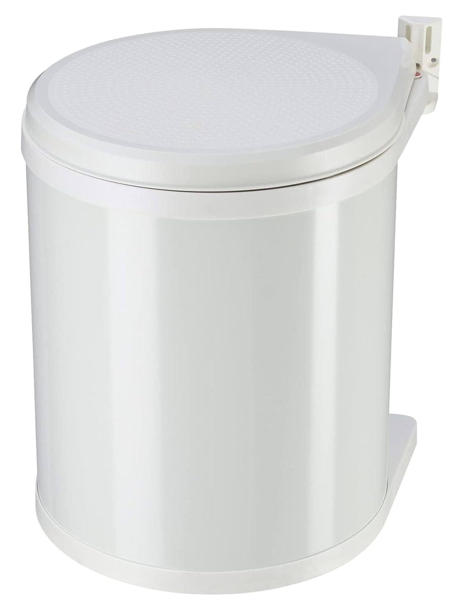 Compact-Box M Trash Can, 4 Gallon, Lid-Lift, Small Kitchen Bin, White ...