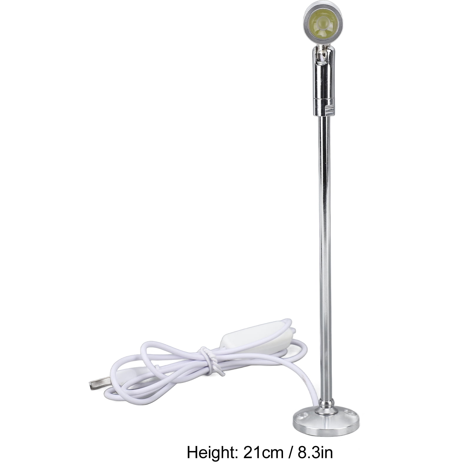 Compact Cabinet Spotlight, Button Switch, USB Powered, Bright LED for ...