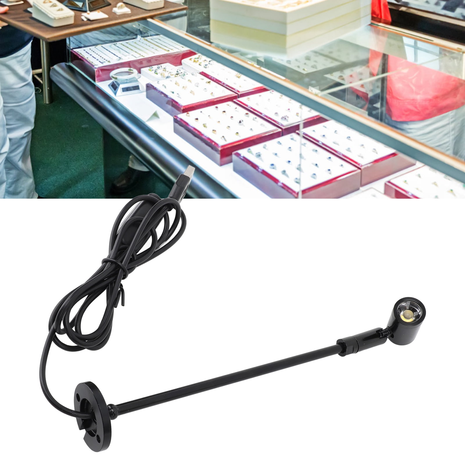 Compact Cabinet Spotlight, Button Switch, USB Powered, Bright LED for ...