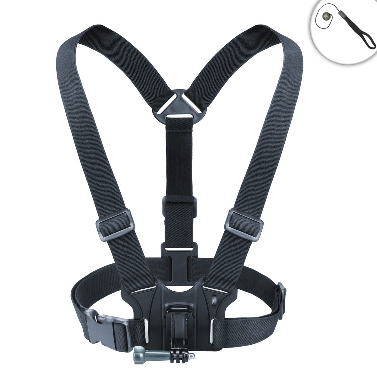 Compact Camera Action Harness Mount with Strech-Fit Elastic & Tripod ...