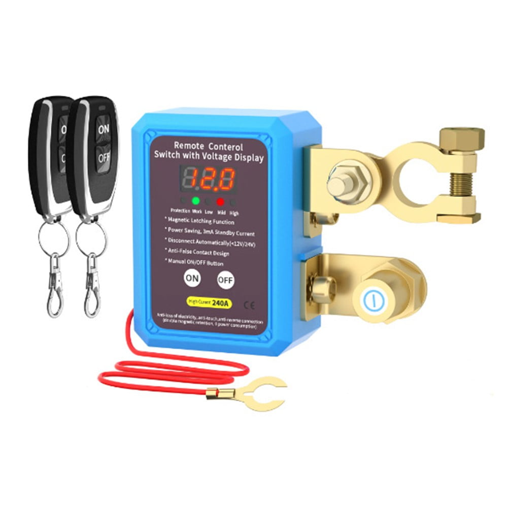 Compact Car Battery Kill Switch with Adjustable Mounting and Remote ...