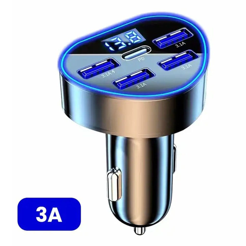 Compact Car Charger with LED Display Multiple Models Support Universal ...
