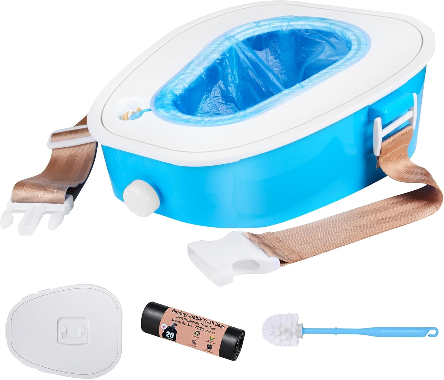 Compact Car Portable Toilet Camping Indoor & Outdoor Commode,Travel ...