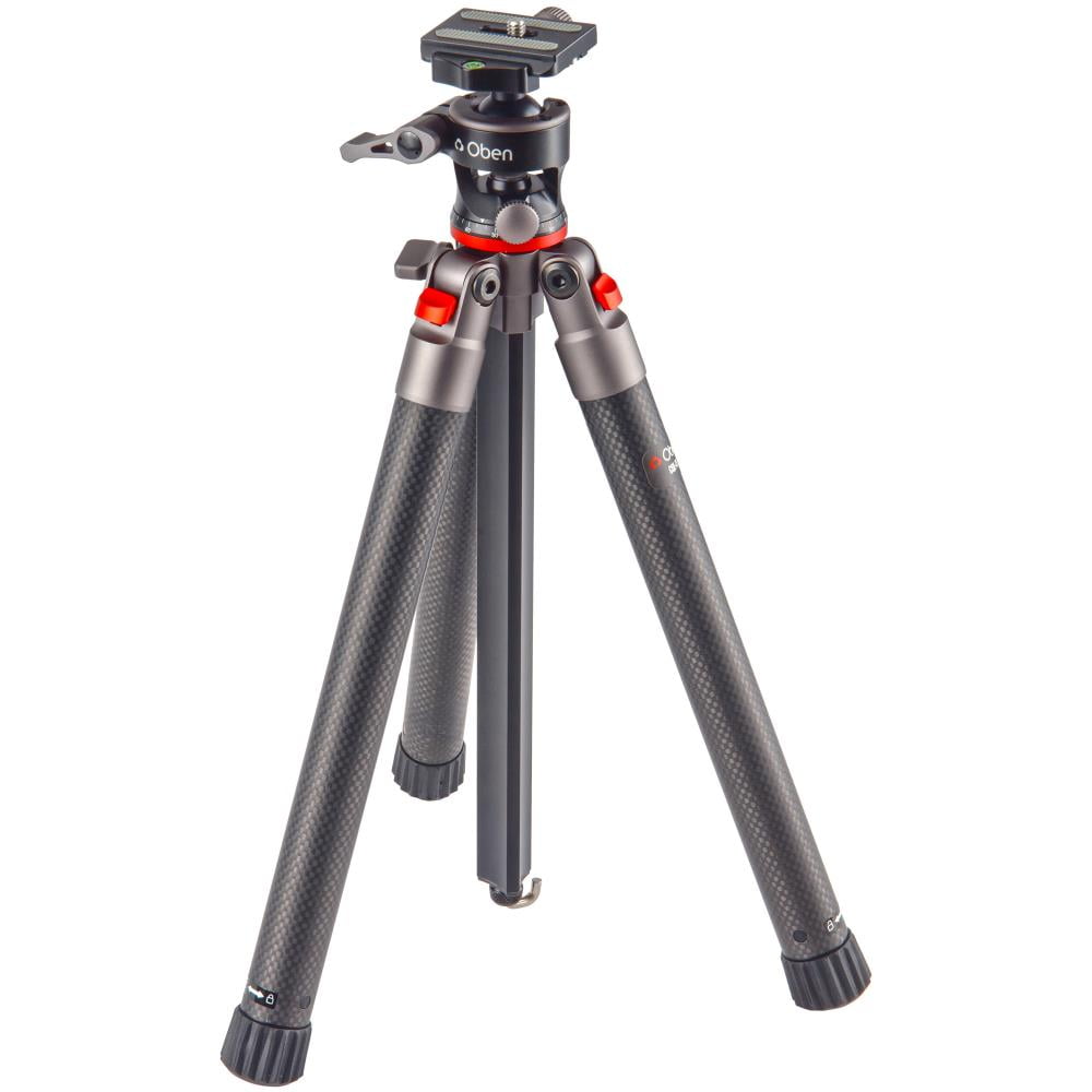 Compact Carbon Fiber Tripod w/ 2-Way Ball Head, 13 lb Load Capacity ...