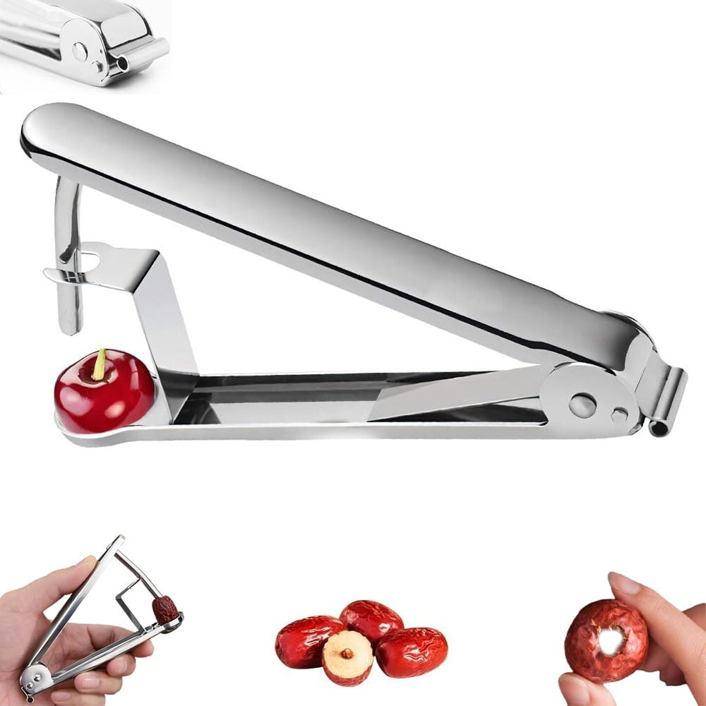 Compact Cherry & Olive Pitter Tool Stainless Steel Fruit Corer with ...
