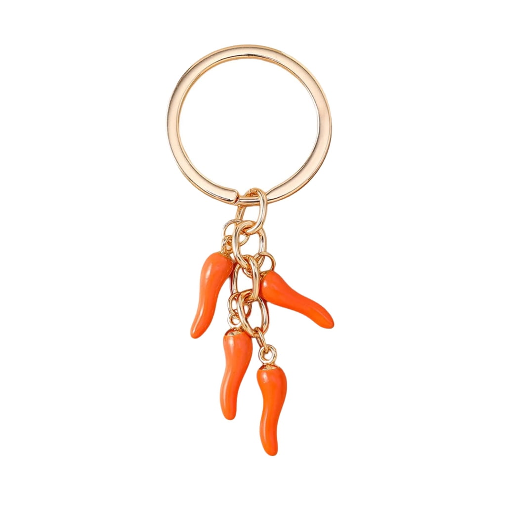 Compact Chili Keychain Lifelike Appearance Lightweight Practical Gift ...