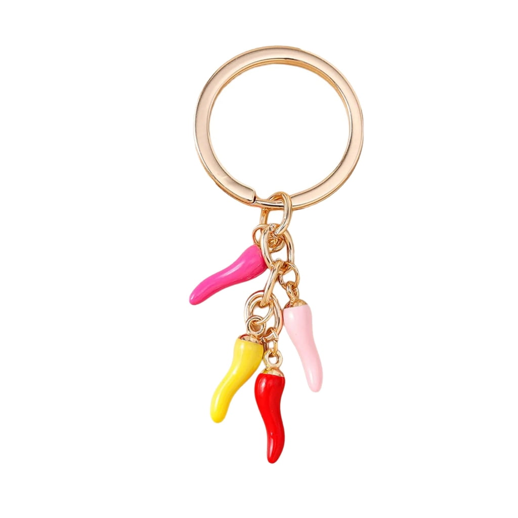 Compact Chili Keychain Lifelike Appearance Lightweight Practical Gift ...