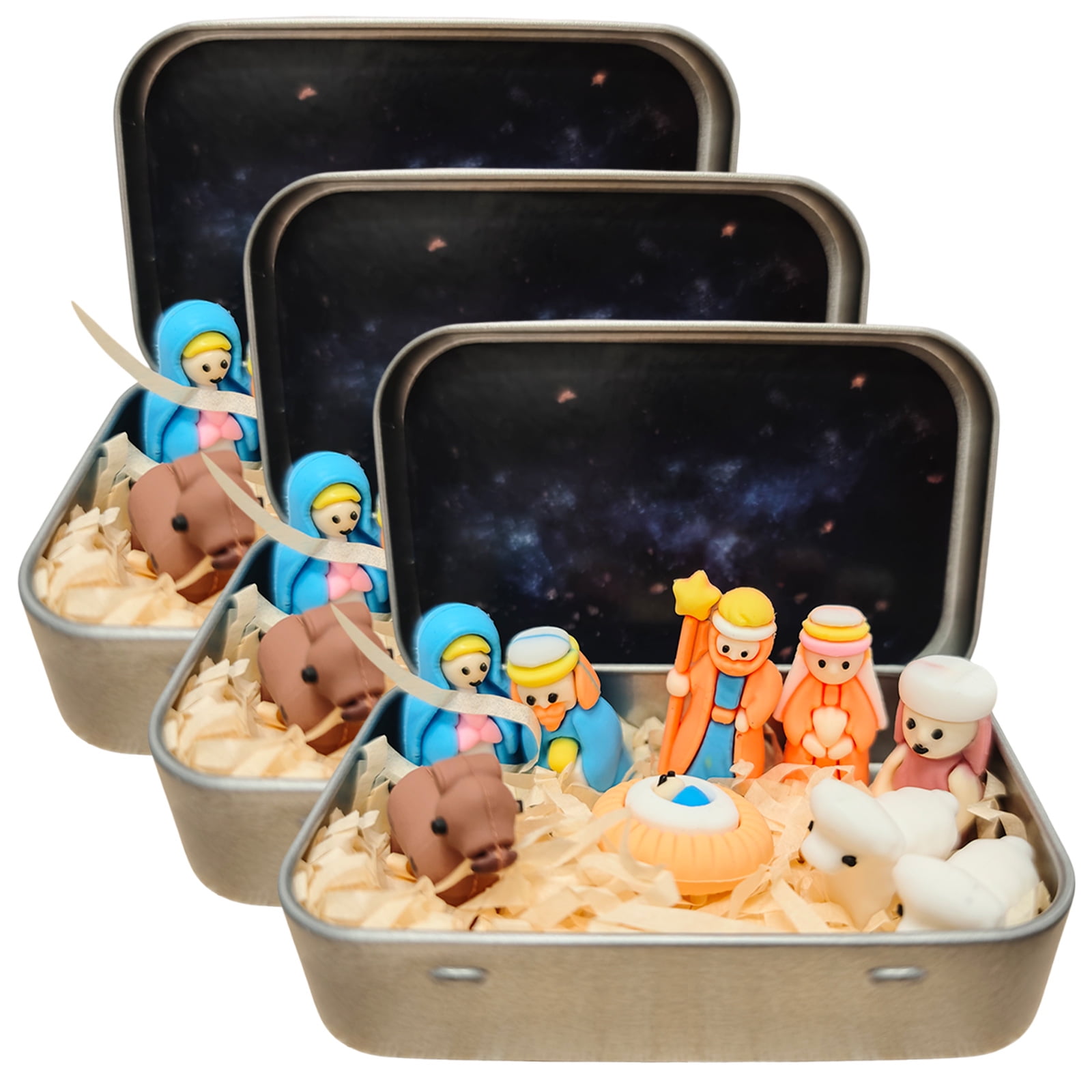 Compact Christmas Bethlehem Display Gift Set Crafted For Festival ...