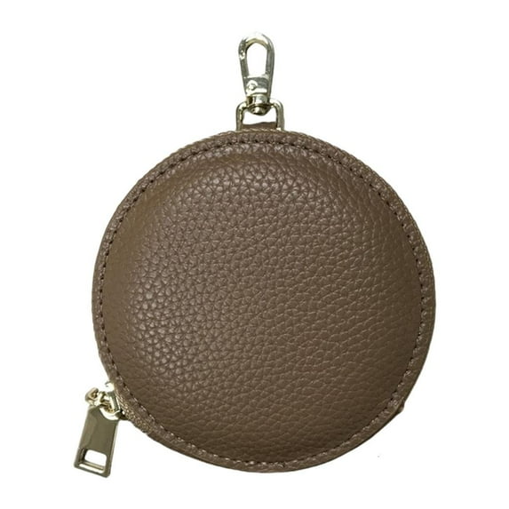 Compact Circular Wallet With Zippered Change Pocket Coin Purse For ...
