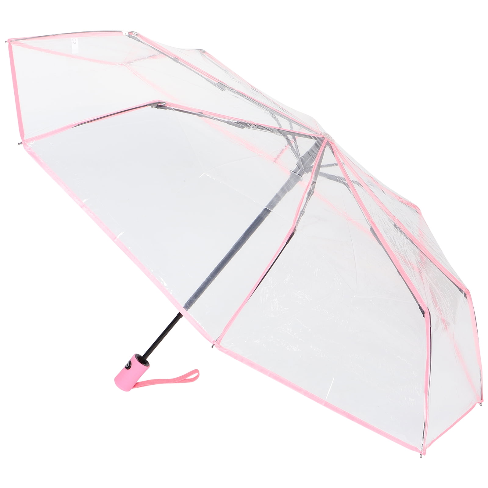 Compact Clear Umbrella for Travel Automatic Folding Umbrella ...