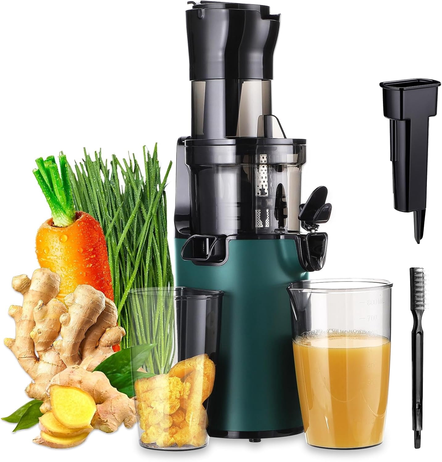 Compact Cold Press Juicer Machines Slow Masticating Juicer-3.1" Wide ...