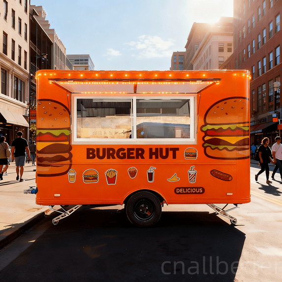 Compact Commercial Food Cart: All-in-One Trailer for Ice Cream, Hot ...