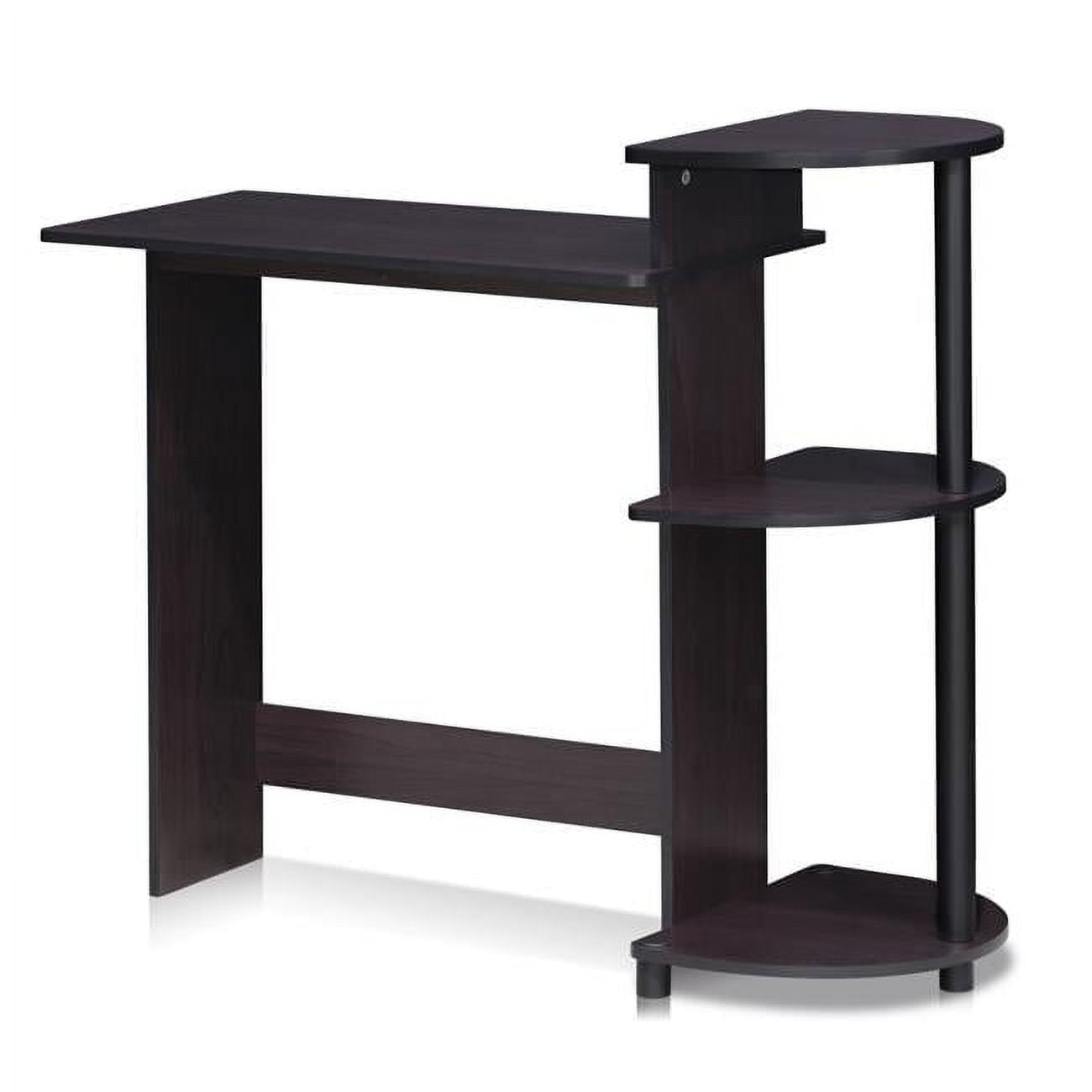 Compact Computer Desk, Dark Walnut - Walmart.com