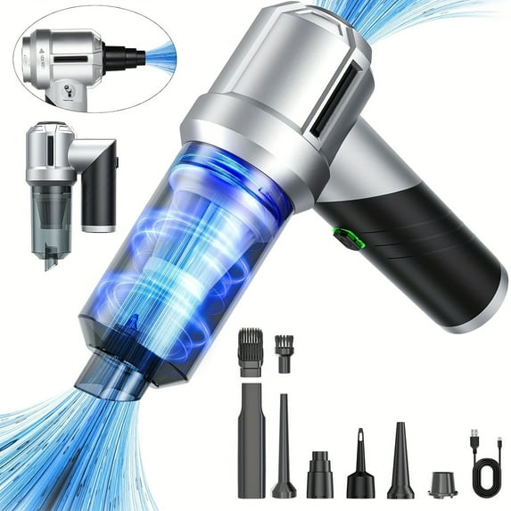 Compact Cordless Handheld Vacuum, Combines Blowing And Suction for ...