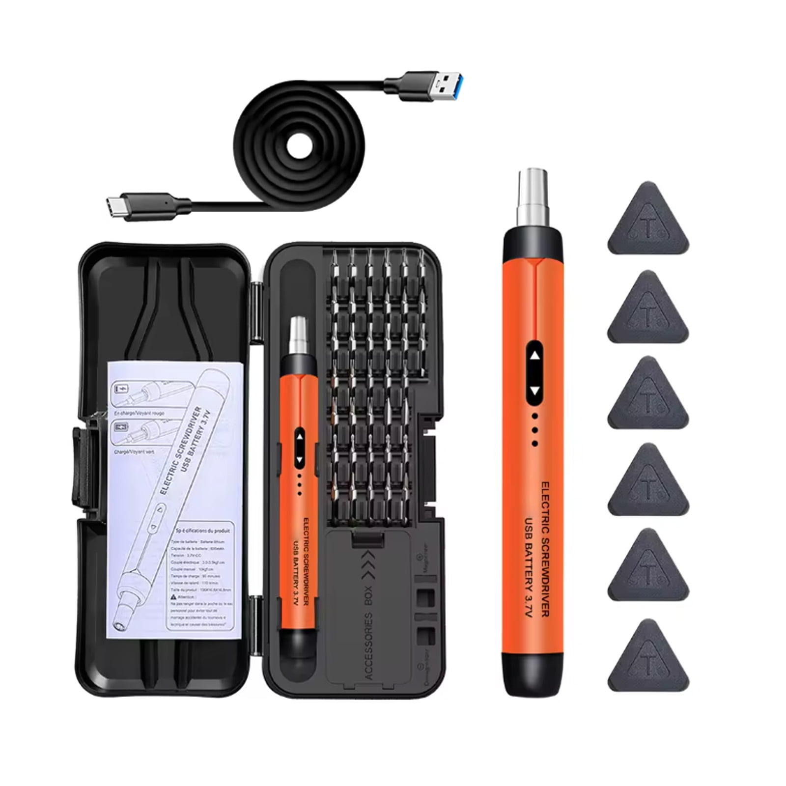 Compact Cordless Screwdriver With Interchangeable Bits And Fast ...