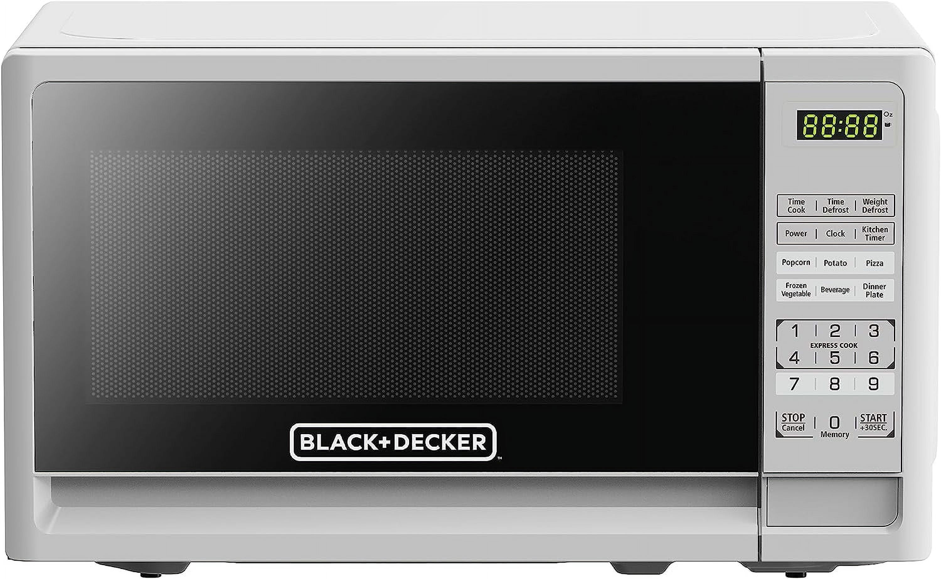 Compact Countertop Microwave Oven 0.7 Cu. Ft. 700-Watts with LED ...