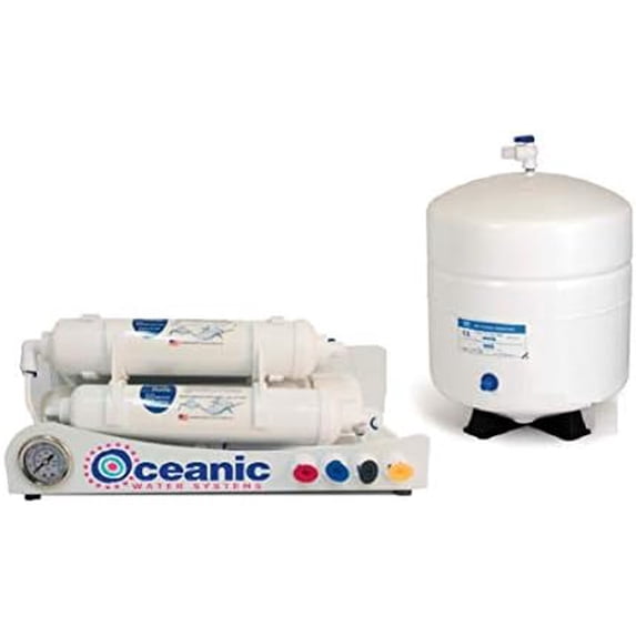 Compact Countertop Reverse Osmosis Water Filter System + Tank | 4 Stage ...