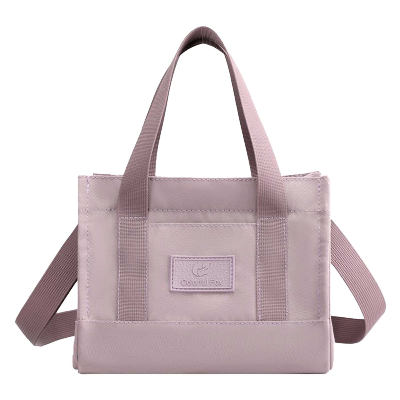 Compact Crossbody Bag 7.87x4.72x6.69in Nylon Small Everyday Purse Black ...