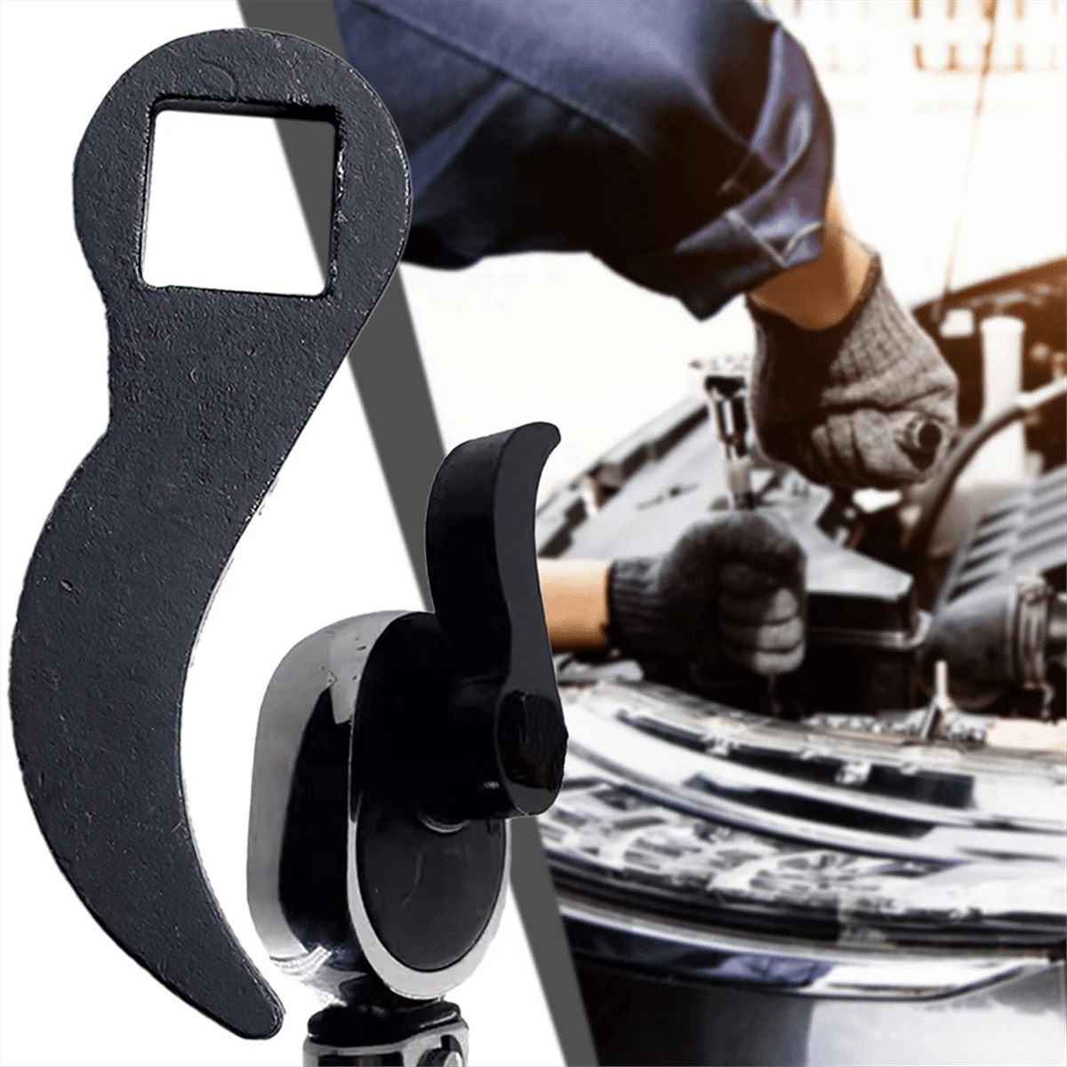 Compact Crowbar-Adapter Mini Pry Bar Adapter Heads Tool Horn-Type Half ...