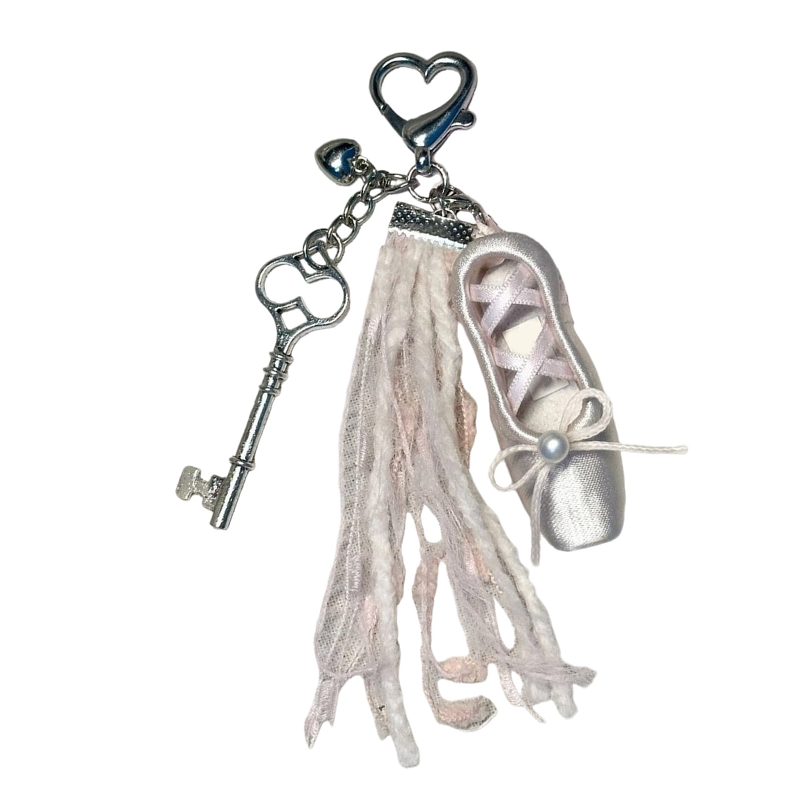 Compact Dance Shoe Key Rings Handmade Ballet Gift Featuring Luxurious ...