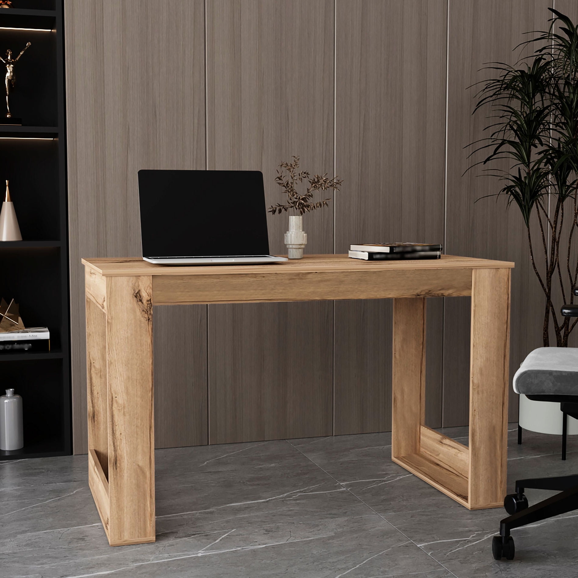 Compact Design Computer Desk+Ample Legroom"-"Home Office/Remote ...