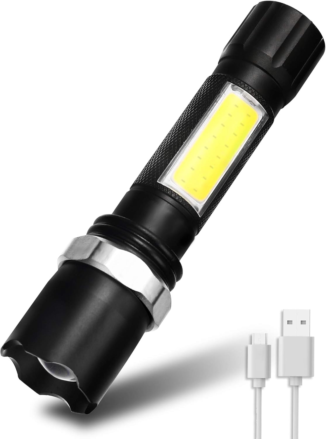 Compact Design Tactical Torch Light, Rechargeable Battery, Adjustable ...