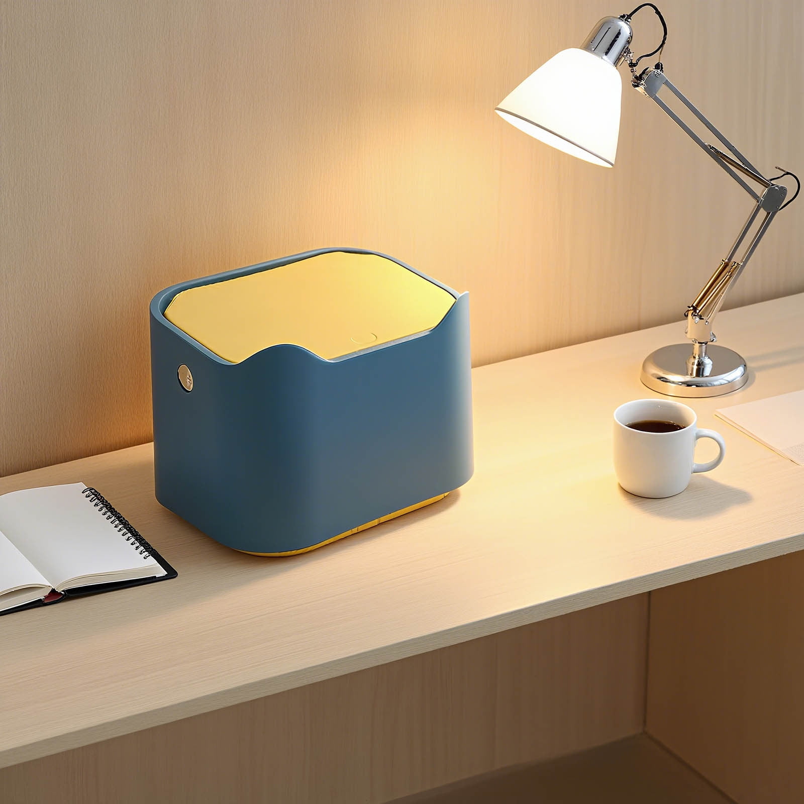 Compact Desktop Waste Mini Can for Home and Bedroom - Small Garbage ...