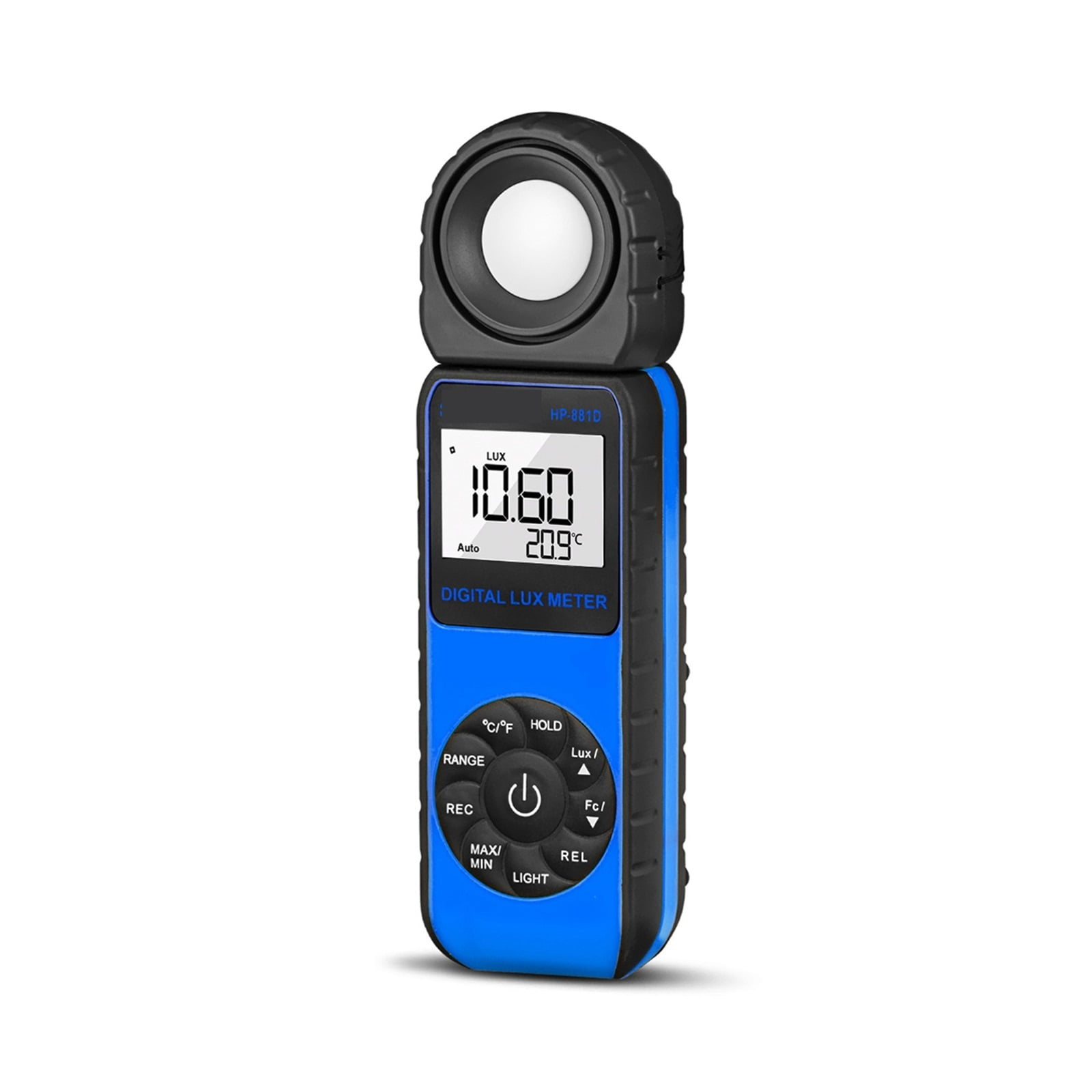 Compact Digital Lux Meter, 3999 Counts Bar Graph Display, Sil Light ...