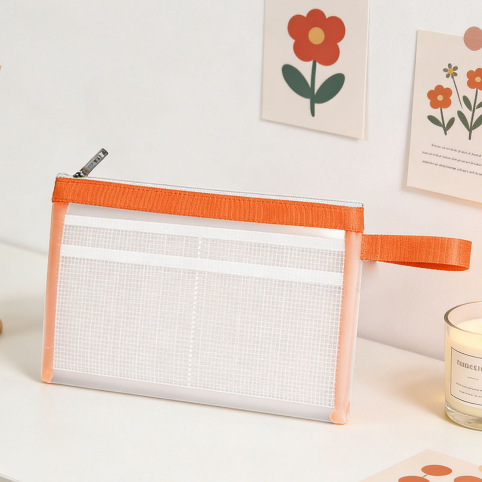 Compact Document File Organizer Bag Portable A5 Size Paper Storage ...