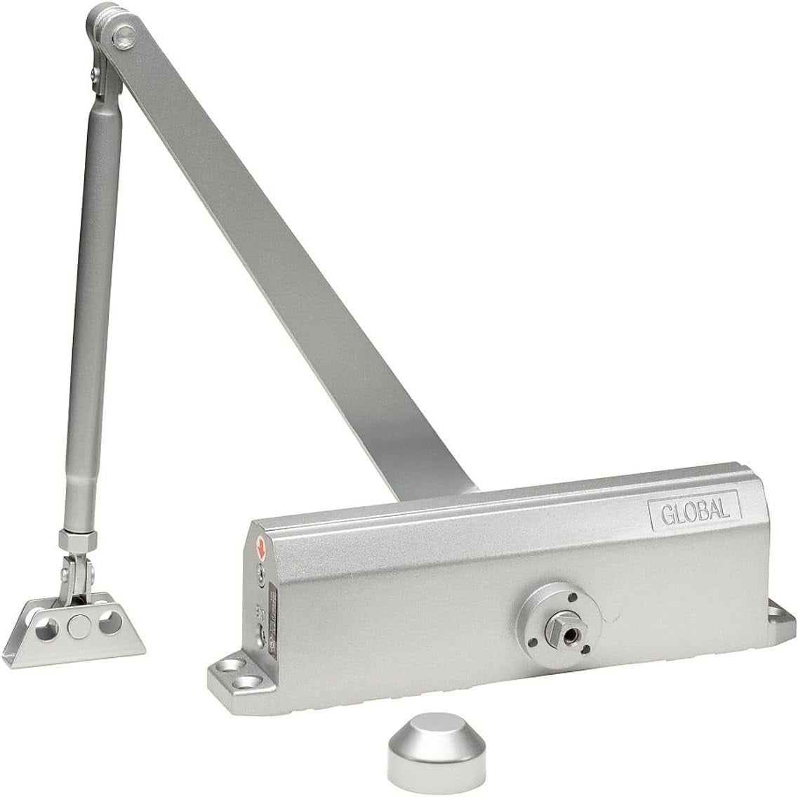 Compact Door Closer in Aluminum with Adjustable Spring Tension and ...