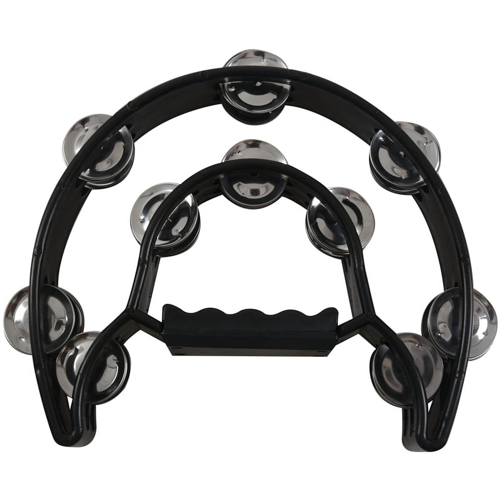 Compact Double Half Moon Music Tambourine Percussion Tamborine Drum,1X ...