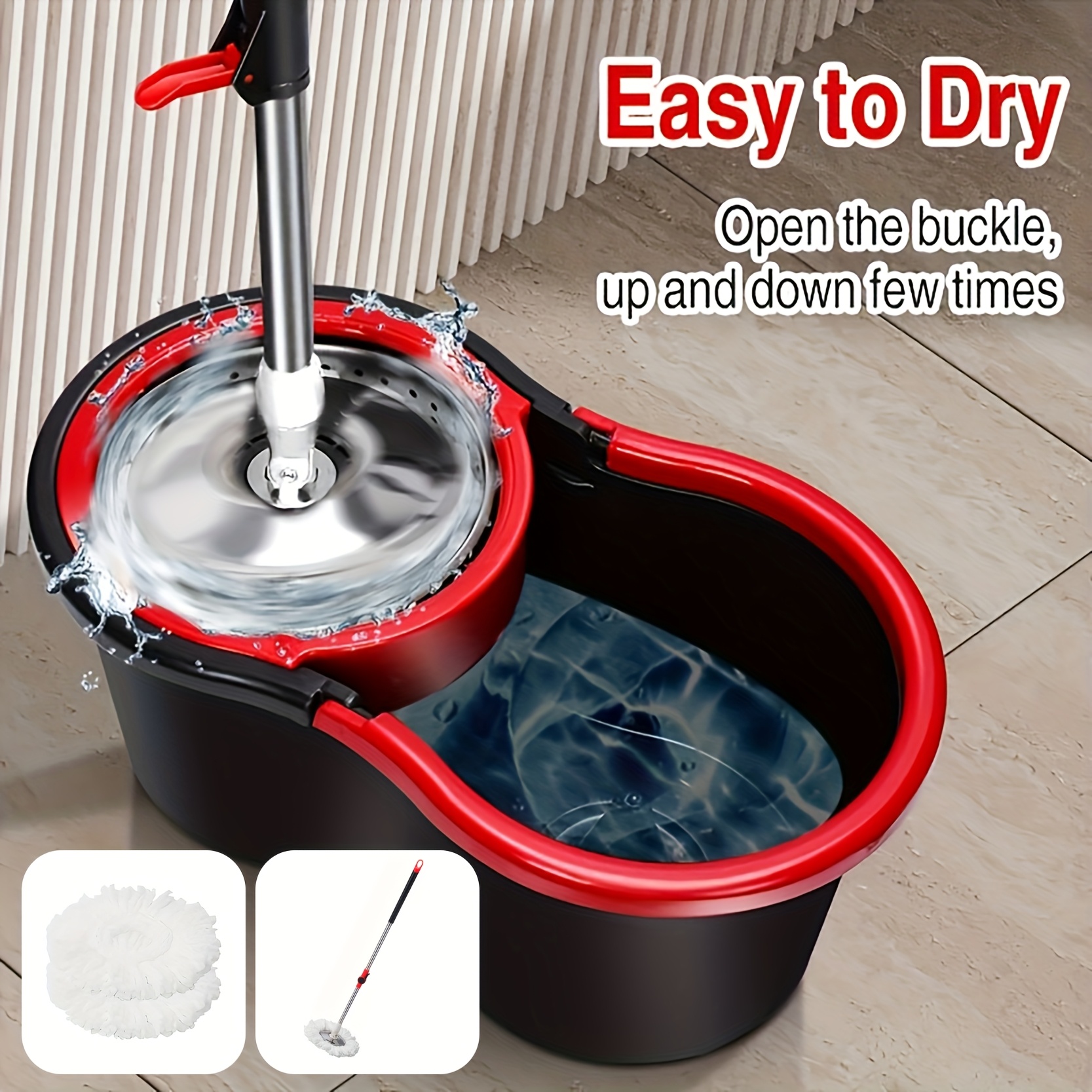 Compact And Durable Plastic Paper Basket With Built-in Handle, Rust ...