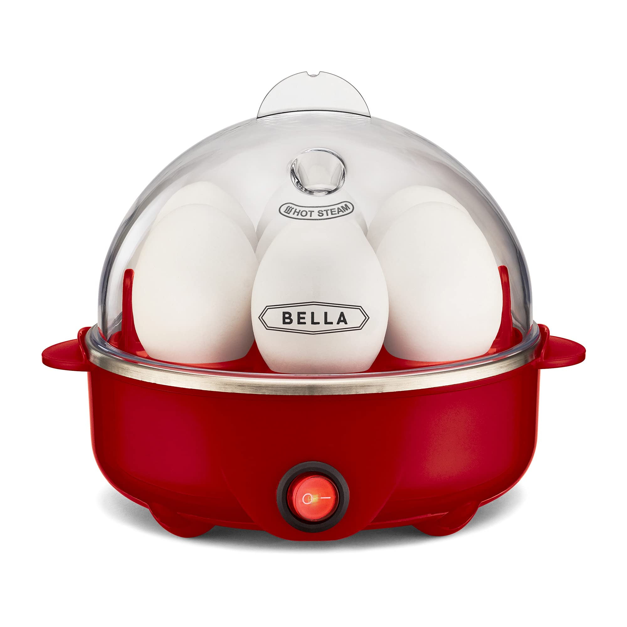 Compact Egg Cooker with Auto Shut Off, 7 Egg Capacity for Perfect Soft ...