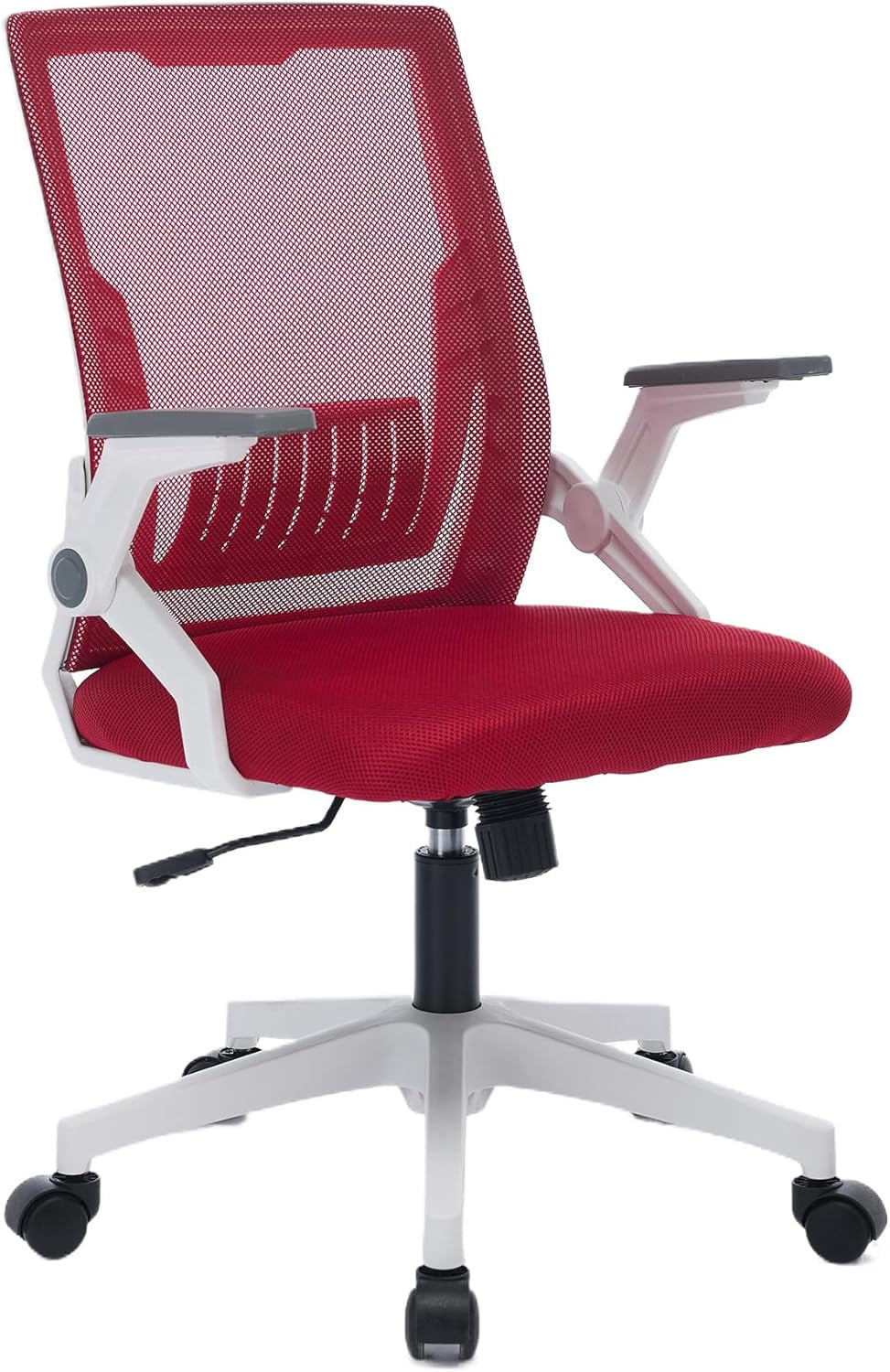 Compact Ergonomic Office Chair with Flip-Up Arms & Breathable Mesh Back ...