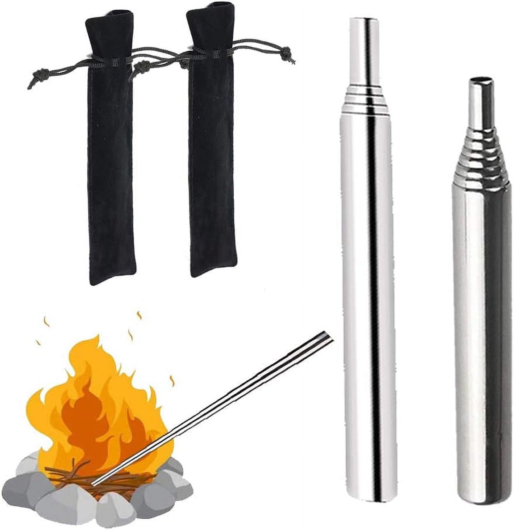 Pocket Bellows, Stainless Steel Telescopic Bellows, Fire Tool - Walmart.com
